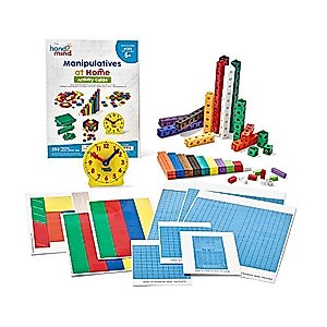 hand2mind - 93538PM Paper Take Home Manipulative Kit for Kids Ages 5-7, Individual Practice for Children at Home, Easy to Follow Guide for Parents, Visual Paper Math Supplies, Homeschool Supplies