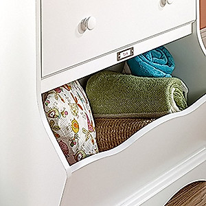 Sauder Pogo 3-Drawer Chest, L: 30.08" x W: 19.37" x H: 47.01", Soft White