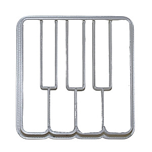 PIANO KEYBOARD STRINGED MUSICAL INSTRUMENT IVORY KEYS COOKIE CUTTER MADE IN USA PR688