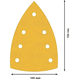 Bosch Professional 10x Expert C470 Sandpaper (100x150 mm, Grit 240, Accessories Multi Sander)