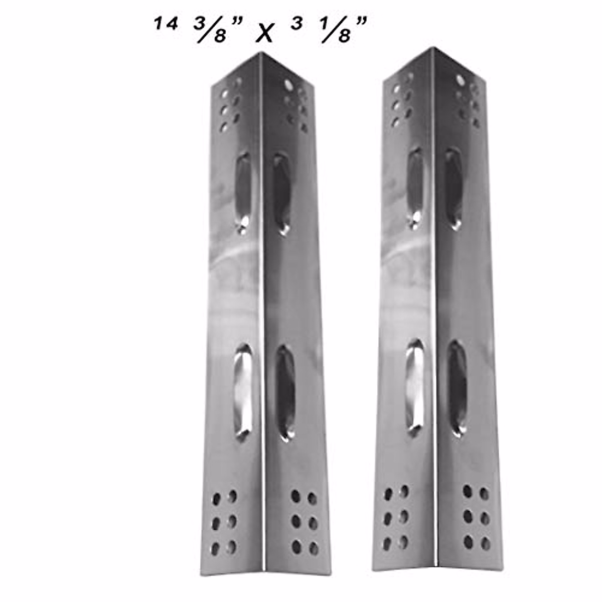 Replacement Heat Plate for Select Backyard Grill BY14-101-001-03, BY16-101-003-04, WM16-PAFGG023-2J Gas Models - 2 Pack