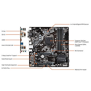 GIGABYTE B460M DS3H V2 (LGA 1200/ Intel/ B460/ Micro-ATX/M.2/ SATA 6Gb/s/USB 3.2 Gen 1/ Motherboard)