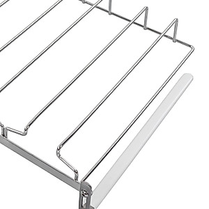 Tnfeeon Wine Glass Rack Under Cabinet Stemware Wine Glass Holder Glasses Storage Hanger Metal 304 Stainless Steel Hanger Storage Shelf for RV Mini Bar Kitchen Storage