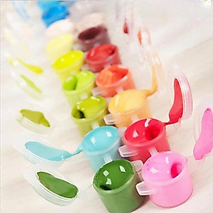 4 Pack DIY Paint by Numbers for Kids - Paint by Number for Kids Beginners Easy Acrylic Watercolor Paint Numbers Canvas Arts for Kids Ages 4-8, Oil Painting Paint by Number Kits for Decoration (8x8in)