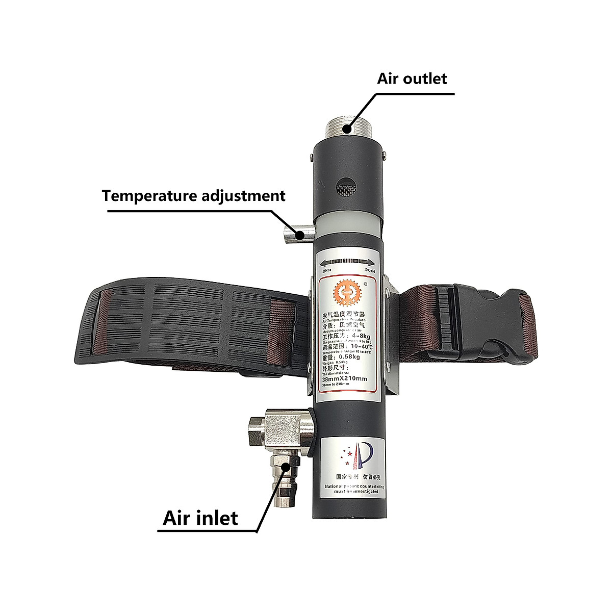 Sandblasting Cooling Heating Thermostat Sand Blasting Helmet Thermostat air Temperature Regulator Sandblaster Suit Cooler