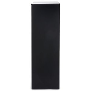 Displays2go, Laminated Gallery Display Cube, Particle Board, Melamine Construction – Black (WDCUBEBLK4)