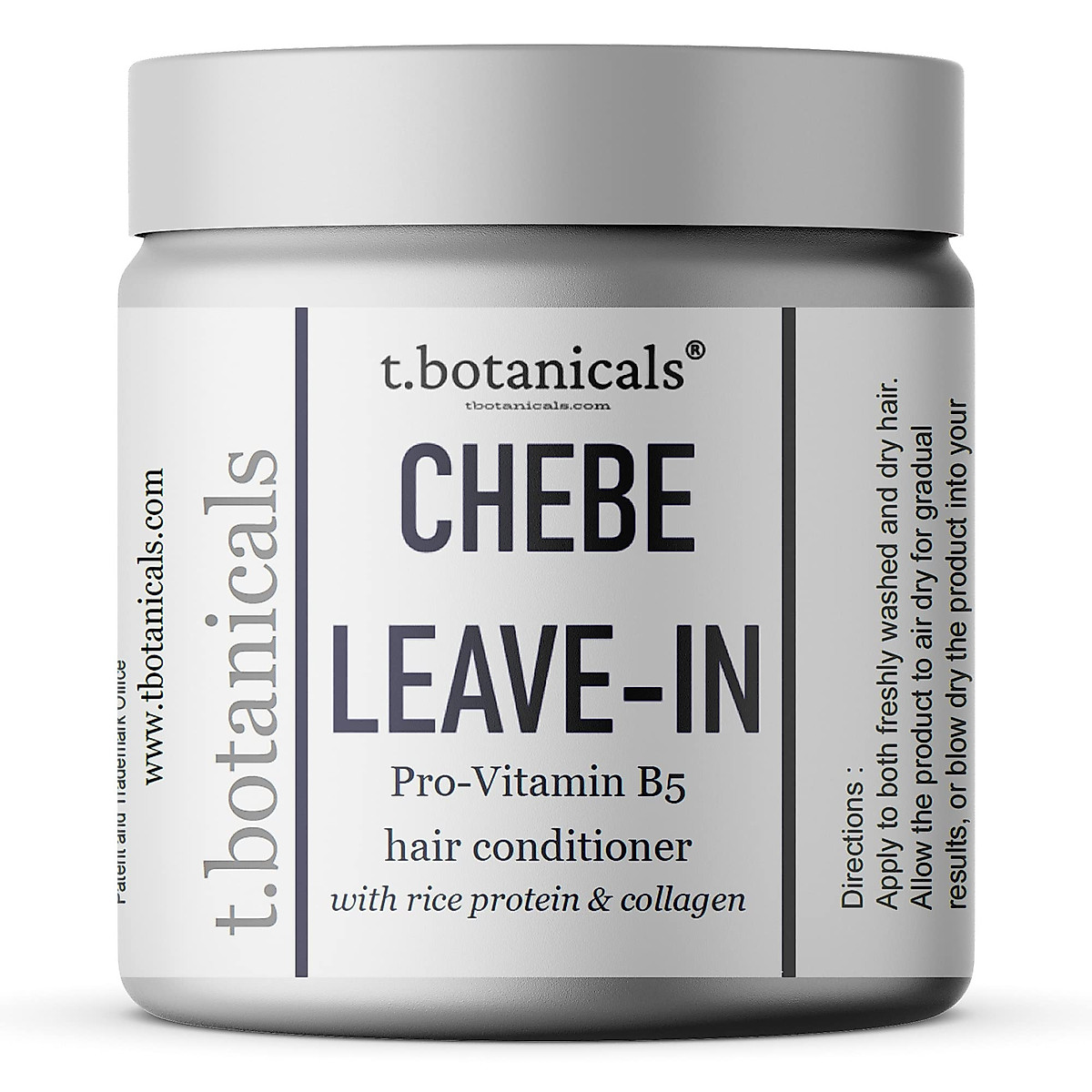 t.botanicals Chebe Leave In Conditioner Hair Growth with Provitamin B5, Thickening Strengthening Chebe Butter, Chebe Powder, Chebe Oil, Silk Amino Acids, Collagen (Lavender, 8 oz)