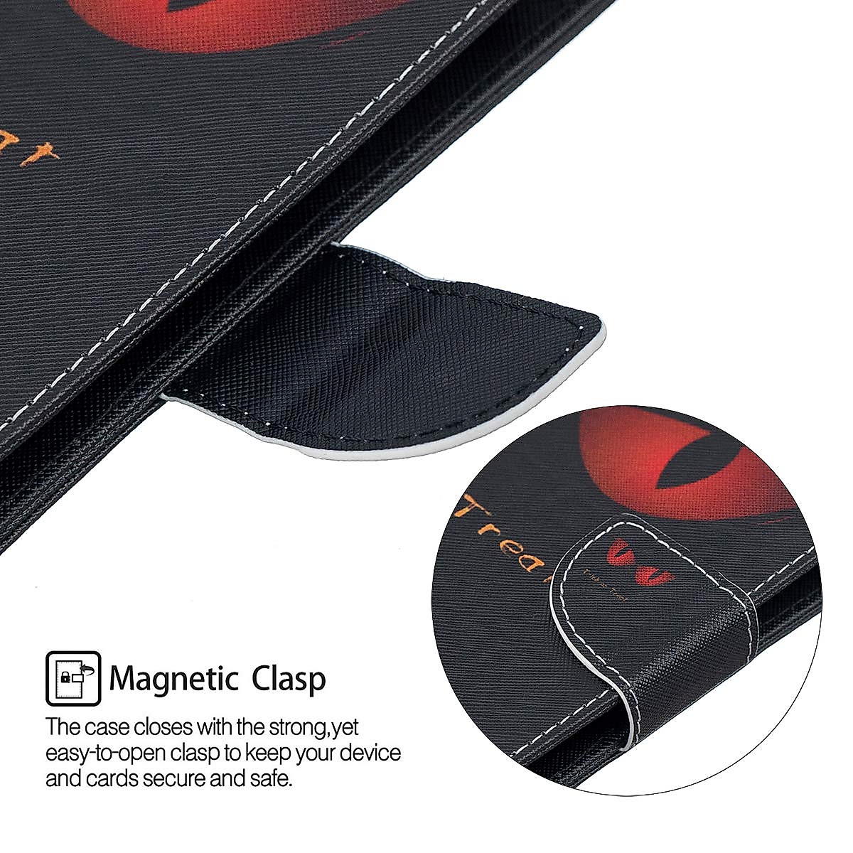 Universal Case for 9-10.5'' Tablet, CozyULF Colorful Wallet Stand Case for iPad 9.7/10.2/10.5, Galaxy Tab 9.6 9.7 10.1 10.4 10.5, Amazon Fire HD 10 Other 9-10.5 inch Models - Trick Or Treat