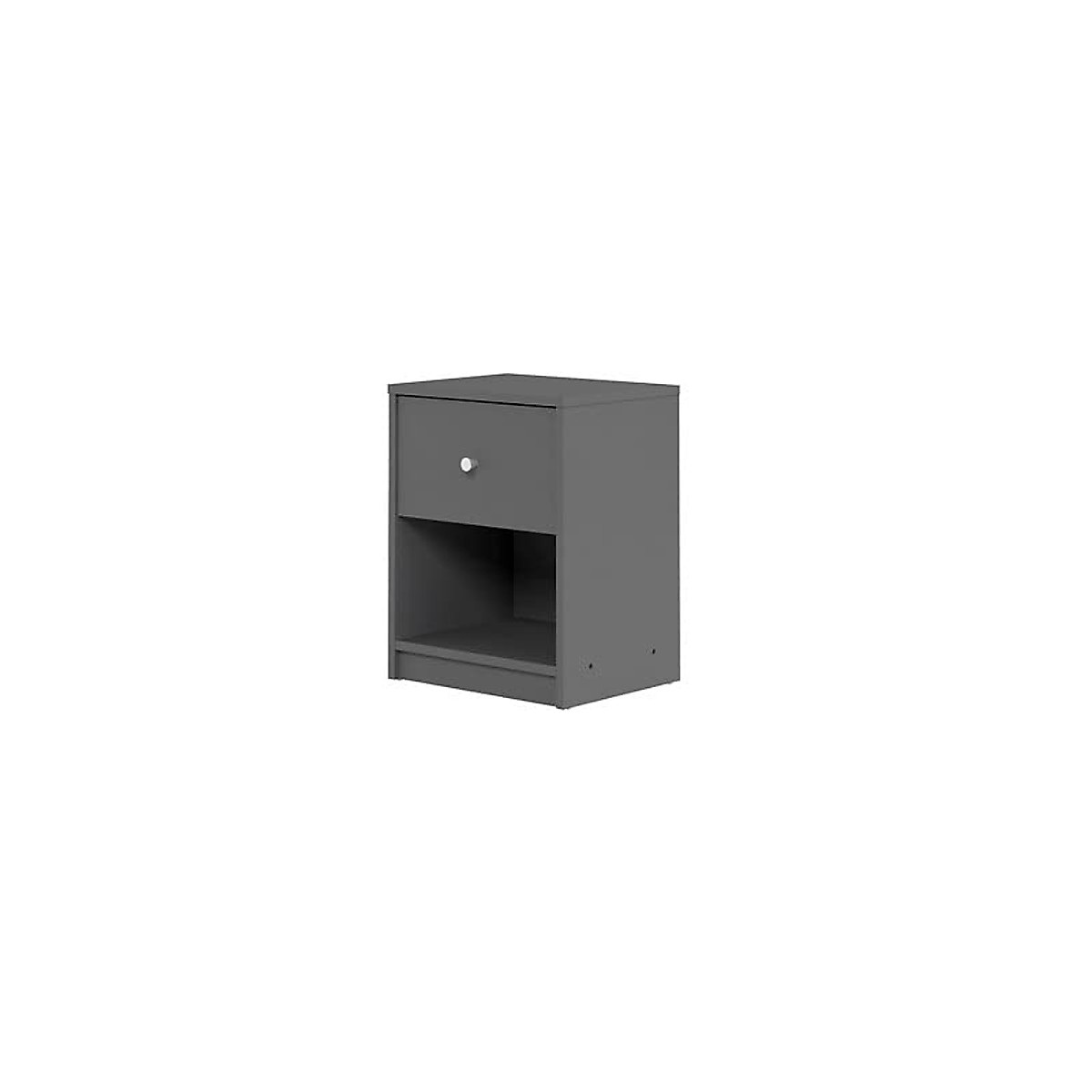 Home Square 2 Piece Chest and Nightstand Bedroom Set in Gray