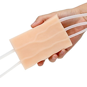 HINGONS Injection Training Pad Model, Simulated Human Skin Injection Practice with Dermatoglyph and Veins for Doctor, Nurse, Medical Student Teaching, Training and Practice