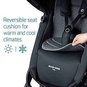 Maxi-Cosi Tayla Stroller, Modular Lightweight Stroller Seat, Parent or World Facing, Essential Graphite