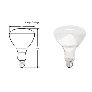 GE Lighting 65-Watt, 580-Lumen, BR40, Floodlight Bulb, Soft White - 6 Pack