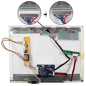 VSDISPLAY HD-MI Audio LCD Controller Board Work for 14.1 15.4 Inch 1280x800 B154EW01 B154EW02 LP154W01 LTN154AT07 LTN154X3-L01 LP154WX4 LTN140W2-L01 LVDS 30 Pin Interface 1CCFL Backlight LCD Screen