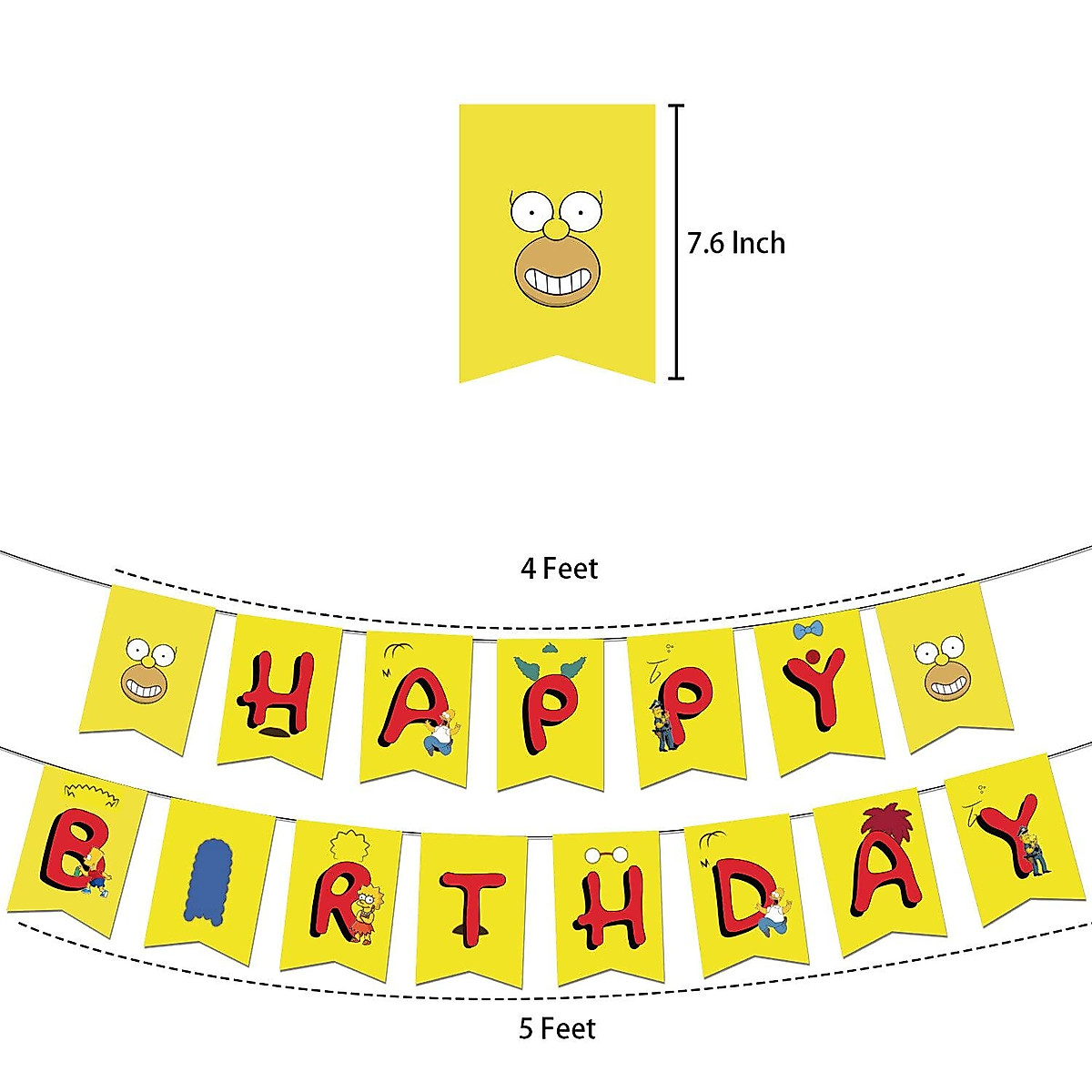 Party Supplies , Birthday Party Set Includes Happy Birthday Banner,Cake Toppers,Birthday Balloons for Kids Birthday Decorations