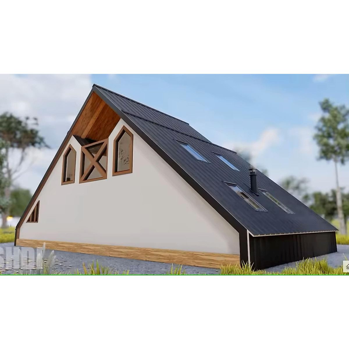 Generic Metal roofed Container House, Customized, HF-20231205