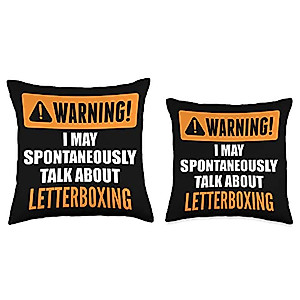 Letterboxing Gifts Warning I May Spontaneously Talk About Letterboxing Throw Pillow, 16x16, Multicolor
