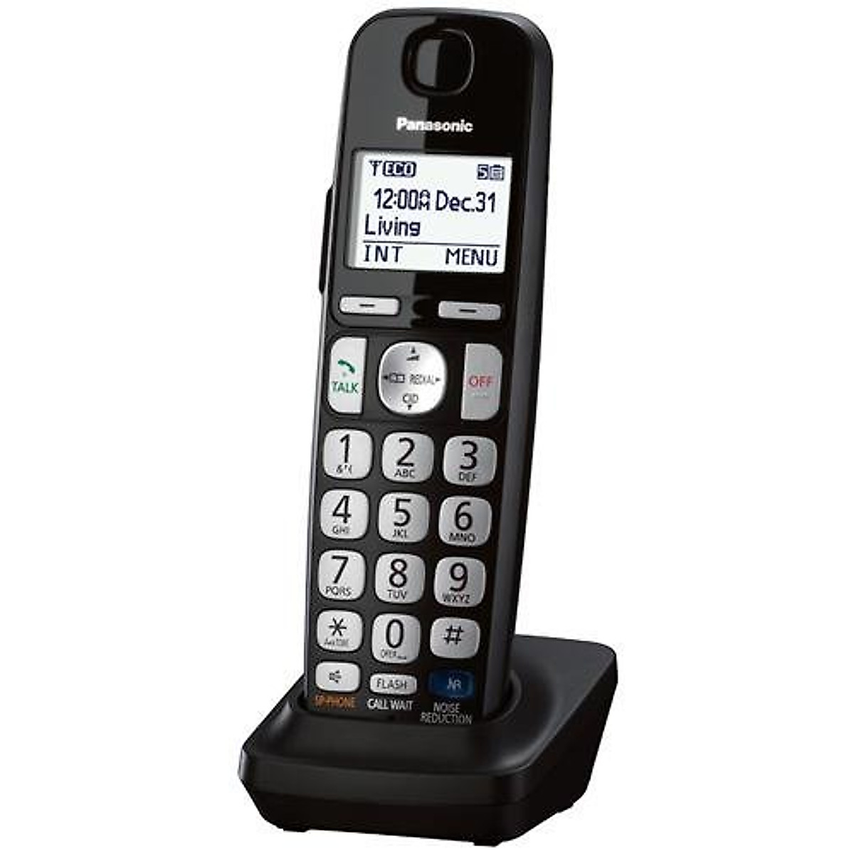 Panasonic KXTGEA20B Digital Cordless Handset for TGE210/230/240/260/270 series, Black (Renewed)