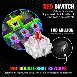 MAGIC-REFINER 60% Mechanical Gaming Keyboard Red Switch Mini 62 Keys Wired Type C 14 Backlit Effects,Lightweight RGB 6400 DPI Honeycomb Optical Mouse Mouse pad for Windows & Mac PC Gamer(Blue)