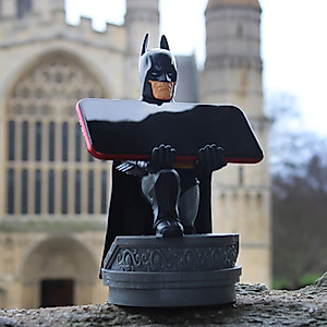 Exquisite Gaming: Warner Bros: Batman - DC Comics Original Mobile Phone & Gaming Controller Holder, Device Stand, Cable Guys, Licensed Figure