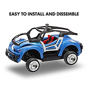 M MOOPAI Pull-Back Toy Cars Take Apart Race Car DIY Car Assembly Toy Tool Kit Build Your Own Car Educational Toy for Kids Boys & Girls Toys Aged 3+ (Blue)