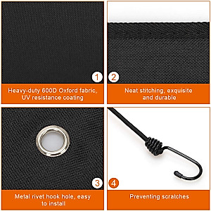 Coitak Air Conditioner Cover for Outside Units, Winter AC Defender, Heavy Duty Waterproof Top Air Conditioner Cover (36 x 36 inch)