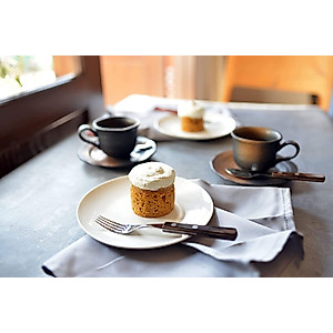 Tramontina 6 pcs Table Fork Dining Kitchen Stainless Steel Treated Wood Handle (Brown)