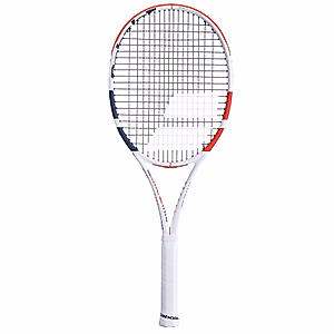 Babolat Pure Strike Tour Tennis Racquet Racquet - Strung with 16g White Babolat Syn Gut at Mid-Range Tension (4 1/4" Grip)