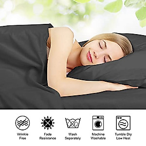 ILAVANDE Grey Queen Sheets Set 4 Piece,Hotel Luxury Super Soft 1800 Series Microfiber Queen Bed Sheets Set-Wrinkle Free & Breathable-14 Deep Pocket Sheets for Queen Size Bed(Queen,Grey)