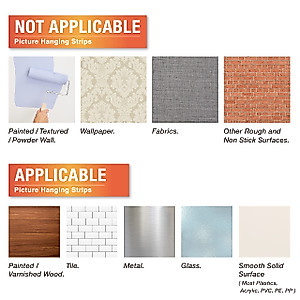 28-Pairs(56 Strips) Large Picture Hanging Strips Heavy Duty, Removable Hook and Loop Tape, Picture Hanger Damage Free, Adhesive Strips for Frame Hanging and Christmas Decorations