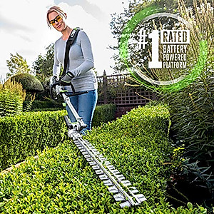 EGO Power+ HTA2000 20-inch Hedge Trimmer Attachment for EGO 56-Volt Lithium-ion Multi Head System & STA1500 15-Inch String Trimmer Attachment for EGO 56-Volt Lithium-ion Power Head System, White