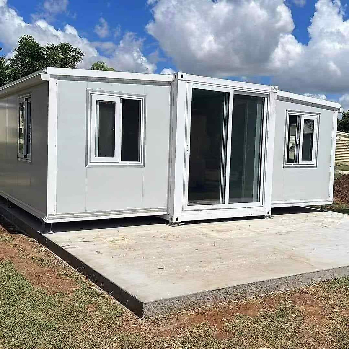 Generic Foldable Luxury Villa Expandable Portable House Foldable Container House 40 ft conter Homes, wihte