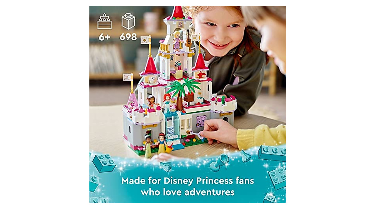 LEGO Disney Princess Ultimate Adventure Castle Building Toy 43205, Kids ...