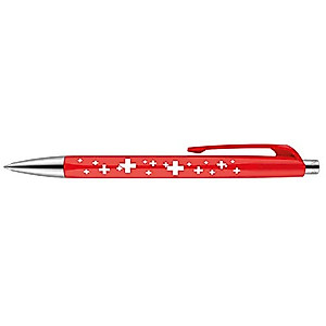 Caran d'Ache NF0888-253 Ballpoint Pen, Oil-Based, Infinite Swiss Flag