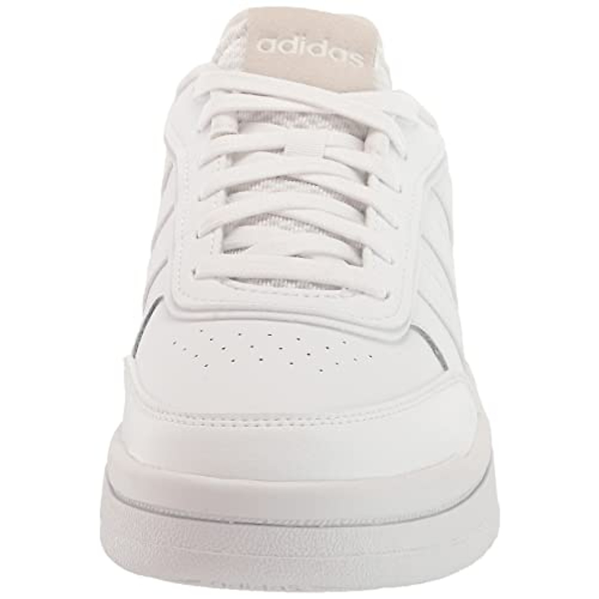 adidas Women's Postmove Basketball Shoe, White/White/Chalk White, 8