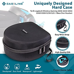 caseling Hard CASE fits Logitech Wireless Gaming Headset G935, G533, G933, G930, Wireless Gaming Headset Headphone. & Xbox One Stereo Headset