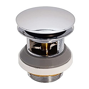 Westbrass D98R-26 1-1/2-Inch NPSM Coarse Thread Integrated Overlfow ADA Approved Tip-Toe Bath Drain