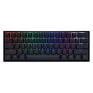 Ducky One 2 Mini RGB LED 60% Double Shot PBT Mechanical Keyboard (Cherry MX Silver)