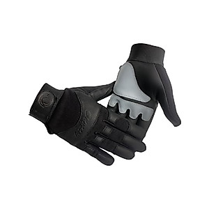 Odyssey Unisex Work Gloves, Adjustable Wrist Wrap, Versatile Utility Safety Gloves for Driving, Cycling, Factory, Sports (Black, Large)
