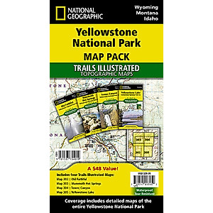 Yellowstone National Park [Map Pack Bundle] (National Geographic Trails Illustrated Map)