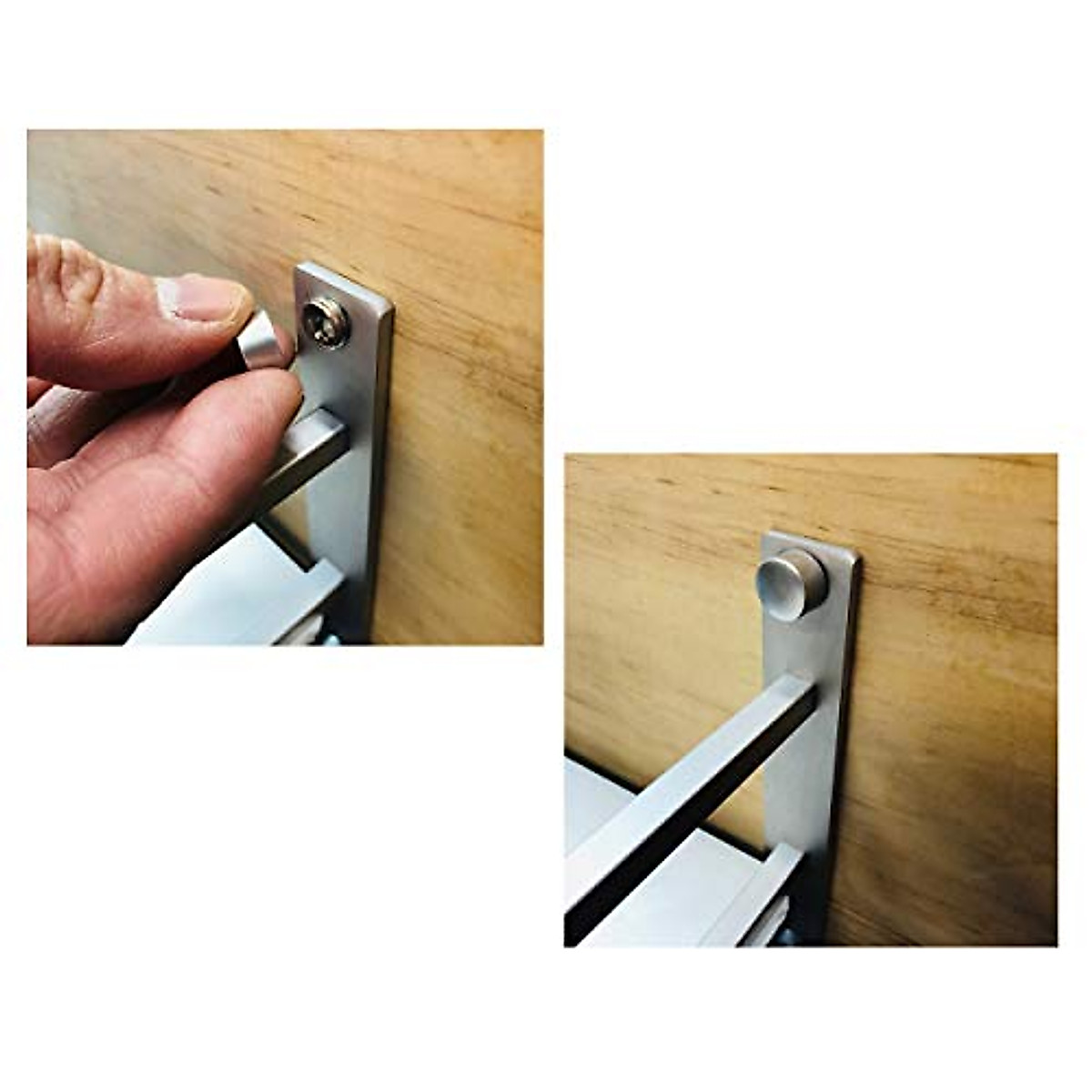 Ace Select Aluminum Wall Mounted Shelf Floating AV Shelf TV Box Shelf Component Shelves for Router Gaming Consoles Cable Box