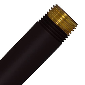 Westbrass 1/2" IPS x 12" Ceiling Mounted Shower Arm with Flange, Matte Black, D3612A-62