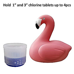 Blufree Chlorine Floater, Floating Chlorine Dispenser, Cute Animal Floating Pool Chlorinator Chlorine Basket for Chemical Tablets Fits 3 inch Tabs Bromine Holder Used for Pool Spa.