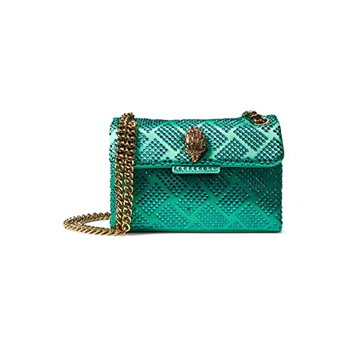 Kurt Geiger London Fabric Mini Kensington Crossbody Green 3 One Size