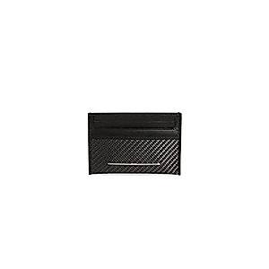 TUMI Men's Slim Card Case, Carbon, Black, One Size