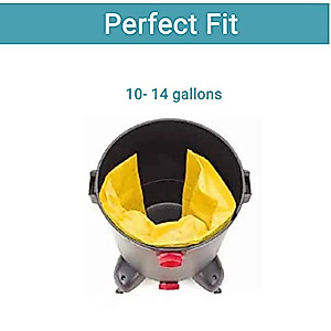 Pack 6 Type I 90672 Vacuum Bags Compatible with shop vac 10-14 gallon 9067233 9067200 Dust Collection Bag Double layer PS04