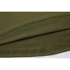 Men's Cotton Workout Tank Tops Dry Fit Gym Bodybuilding Training Fitness Sleeveless Muscle T Shirts (Army Green, Large)