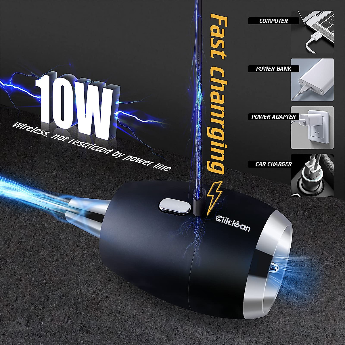 Cordless Air Duster 2.0 - Compressed Air No Heat Air Replaces Canned Air 80000RPM 55MPH - Electric Duster for Cleaning Gaps, Computer, Keyboard, Replaces Compressed Air Can