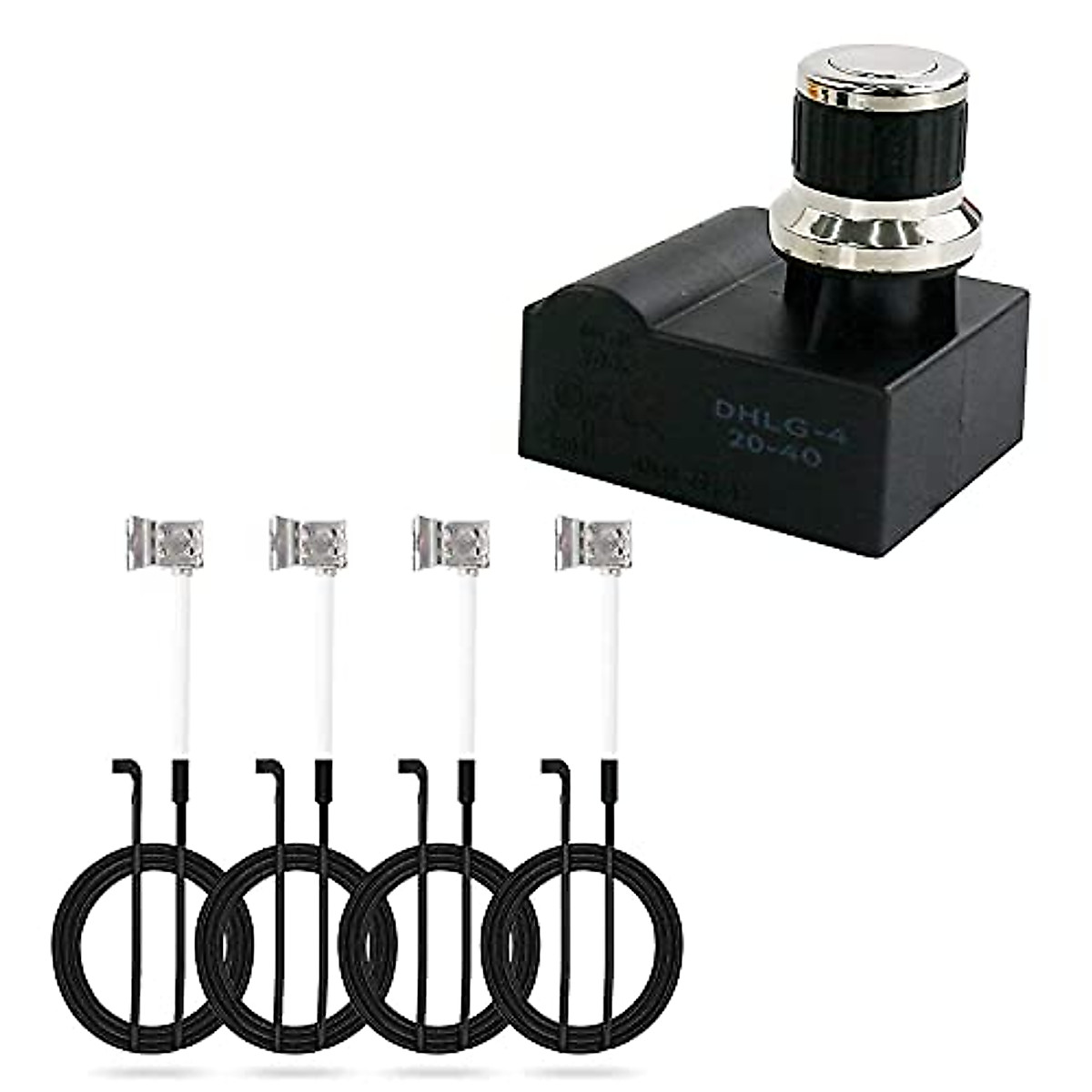 Uniflasy Replacement Parts Kit for Home Depot Nexgrill 720-0830H, 720-0830D, 720-0783E, Ken more 720-0830A, 122.33492410 and Universal 4 Outlets Tact Push Button Grill Ignitor Kit