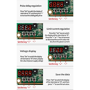Yuisle Portable Spot Welder Kit for Welding 18650 Battery Spot Device 0.1-0.15mm Nickel Sheet 10-15V Service Power Portable spot Welder Pen