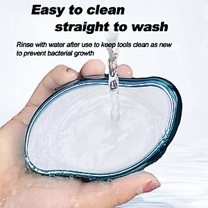 SEYNAR Crystal Hair Eraser, Painless Crystal Hair Removal Tool, Quick and Easy Exfoliation, Reusable, Mini Magic Crystal Hair Remover for Leg Arm Back (pink)